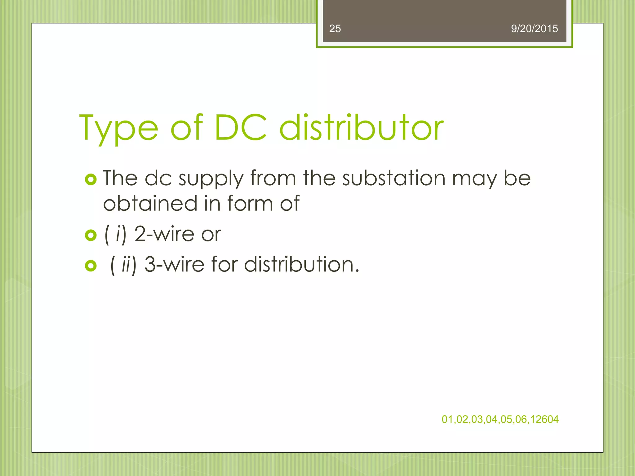 Electrical distribution system | PPTX