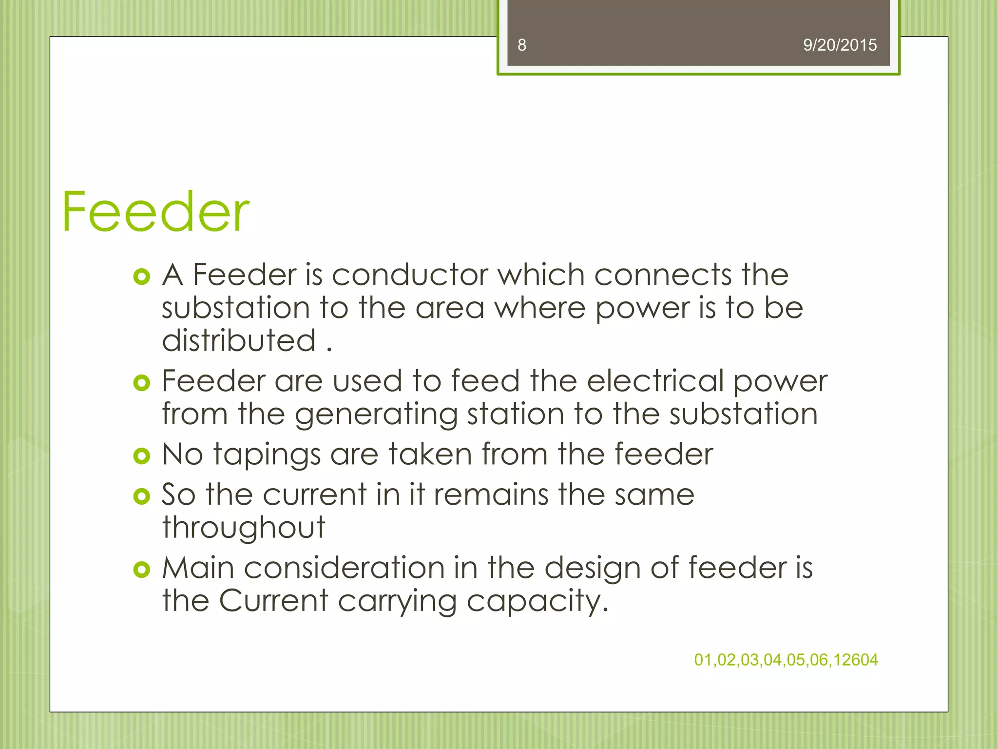 Electrical distribution system | PPTX