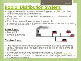 Electrical distribution system | PPTX