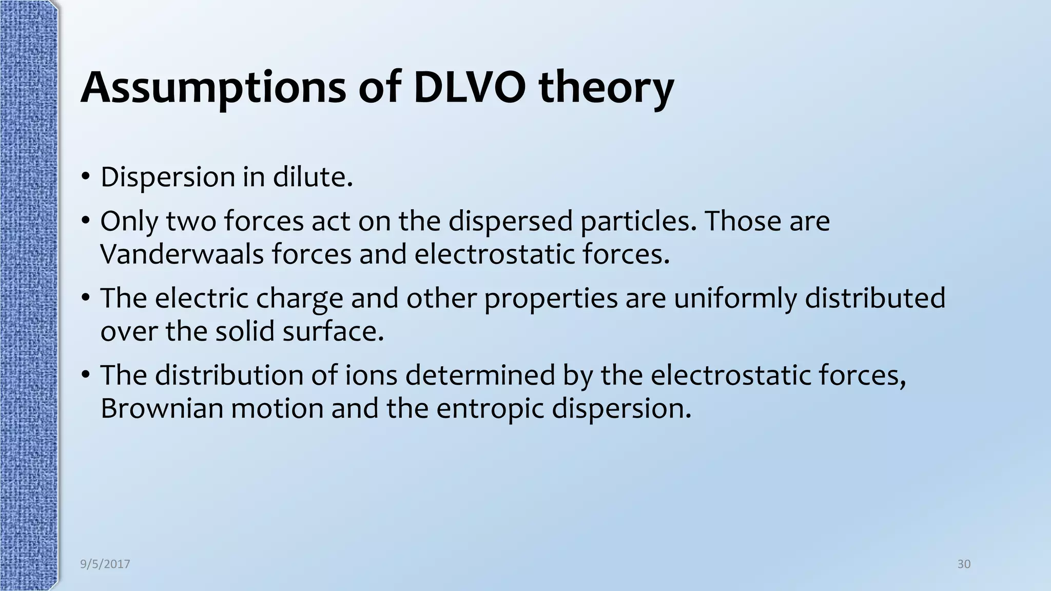 Electrical double layer theory | PPTX