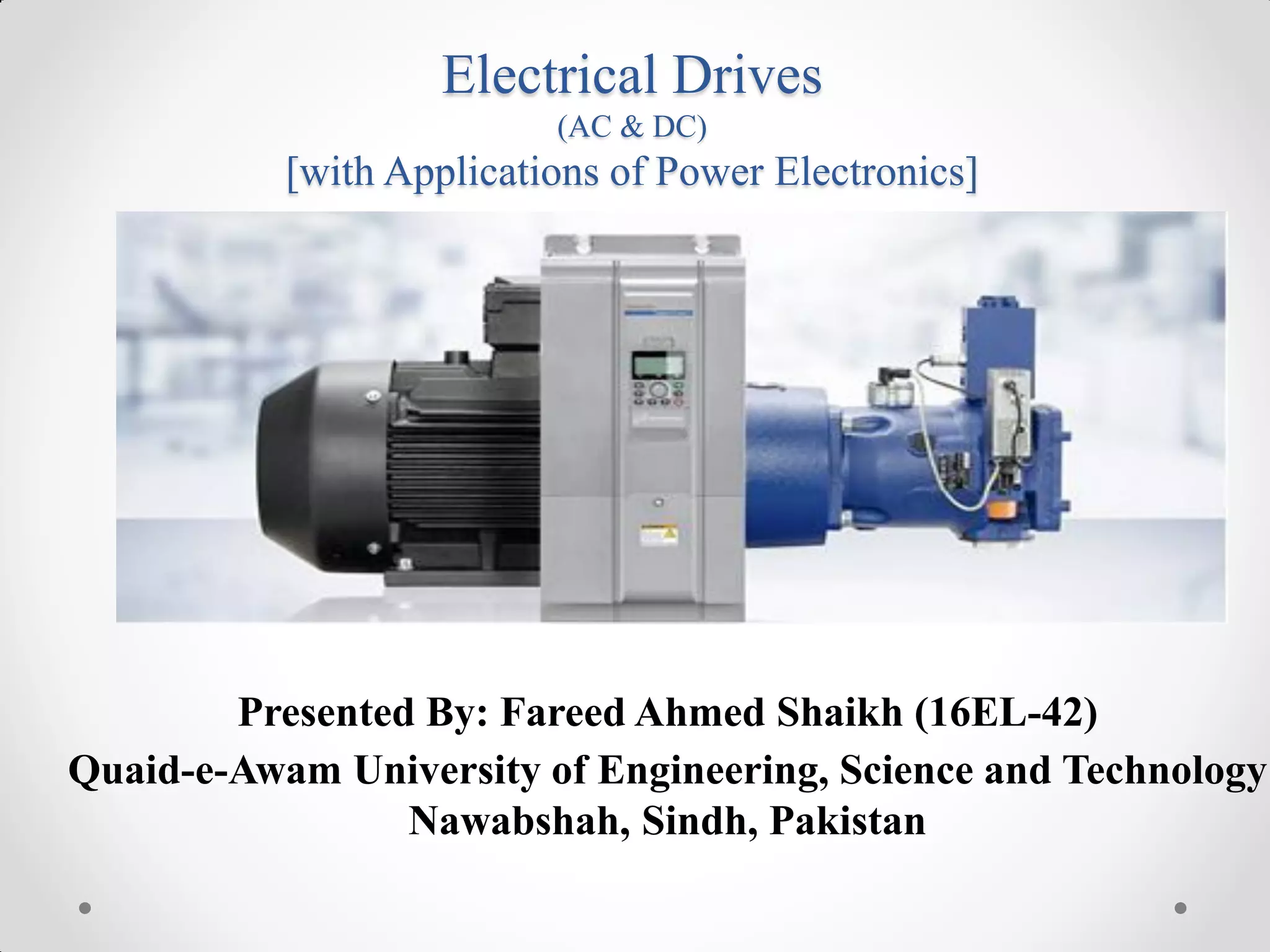 Electrical drives | PDF