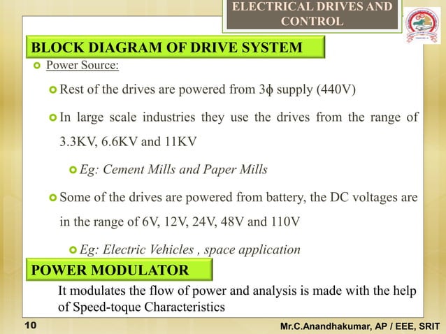 Electrical drives and control | PPTX