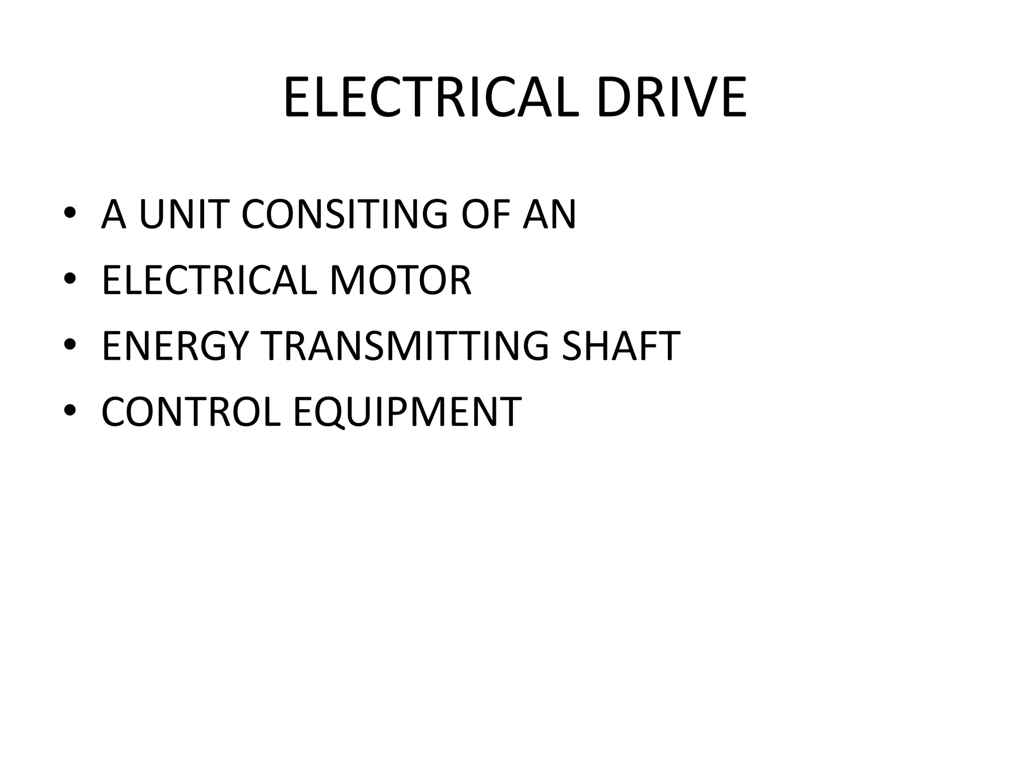 Electrical drives and_controls | PPTX