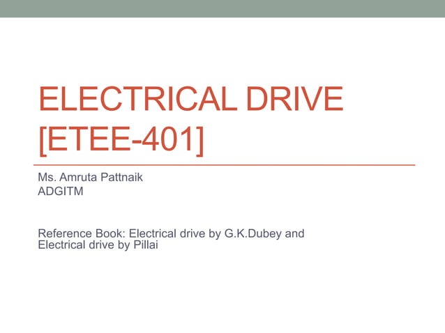 Electrical drive unit 1 as per IP university_EEE | PDF | Radio Control ...