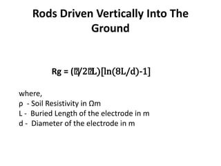 Electrical earthing | PPTX