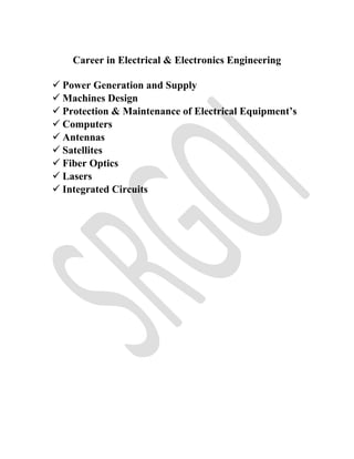 Electrical & electronics engineering | PDF