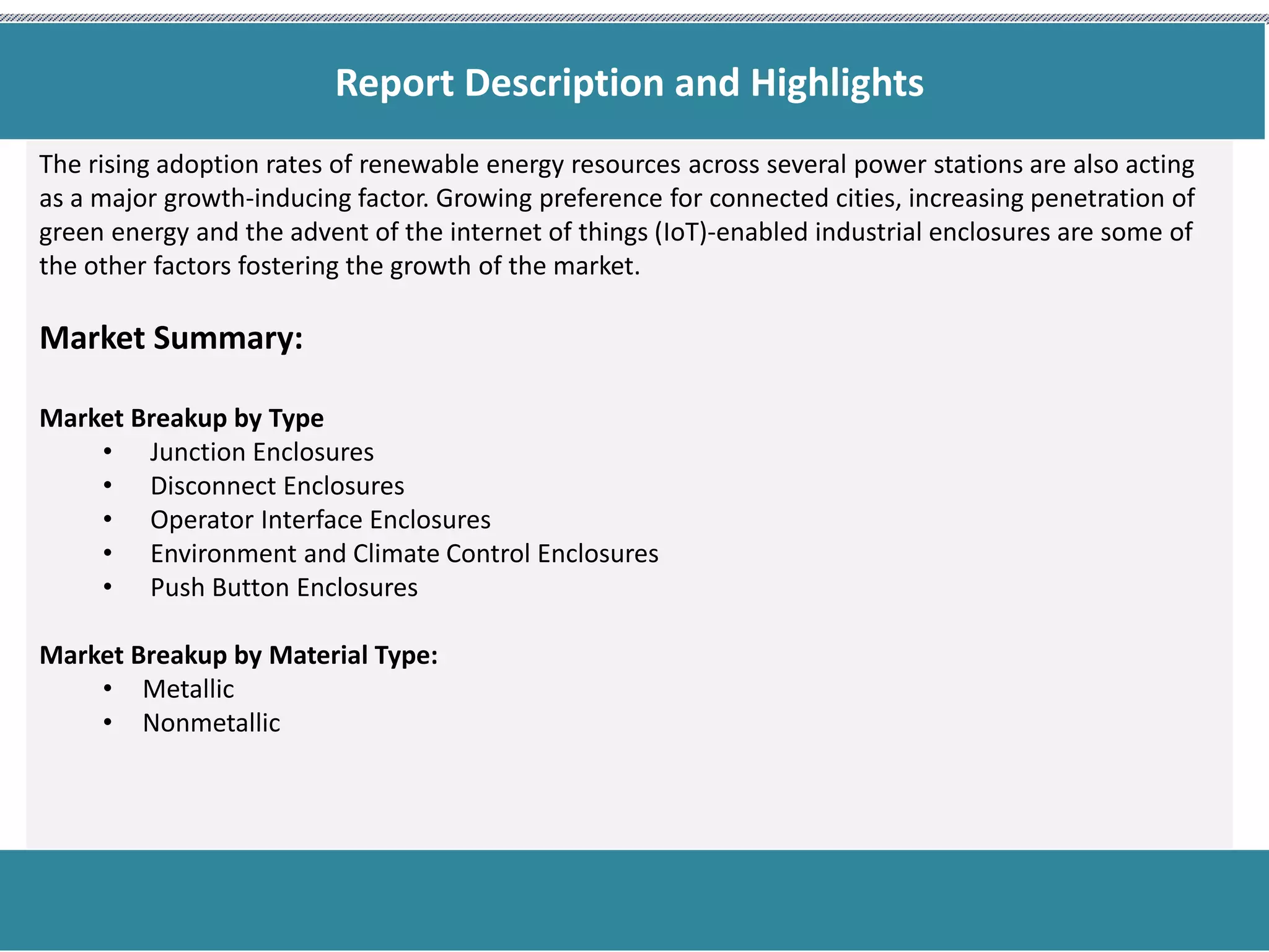Electrical Enclosure Market PPT: Trends and Dynamics, Drivers ...