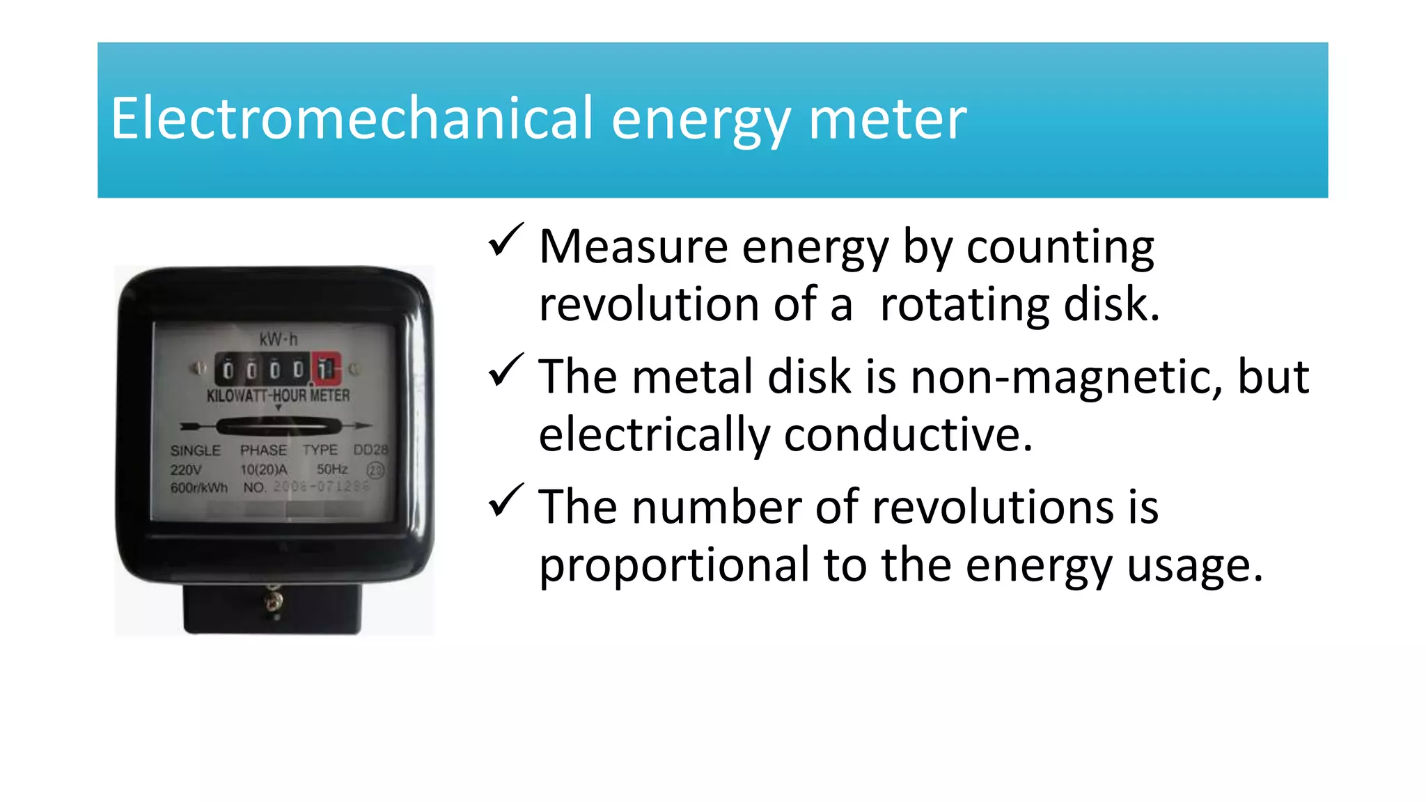 Electrical energy meter | PPTX