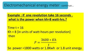 Electrical energy meter | PPTX