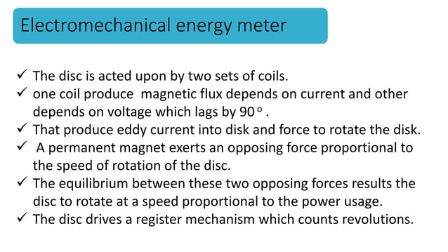 Electrical energy meter | PPTX | Physics | Science