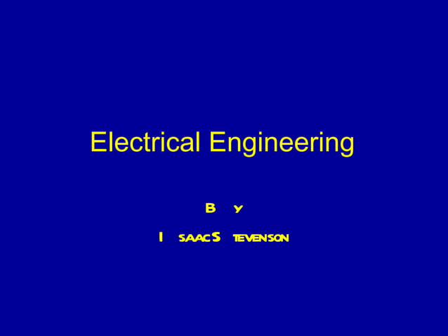 Electrical engineering | PPT