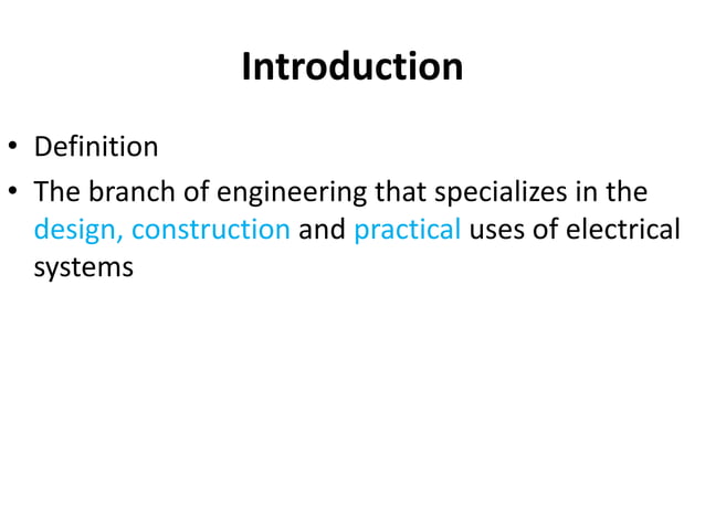 A brief introduction to Electrical engineering | PDF | Robotics | Technology & Computing