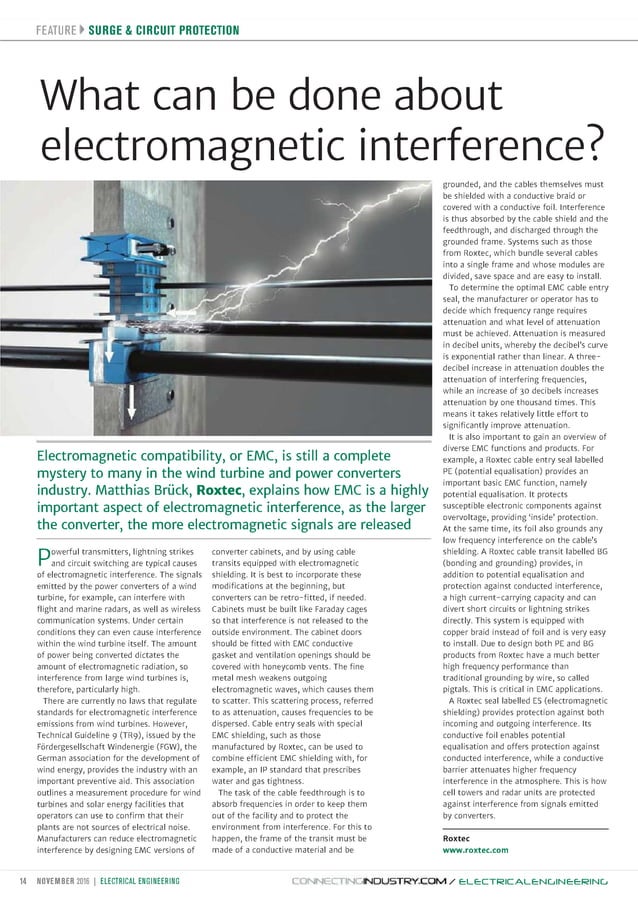 Electrical Engineering Magazine - EMC article - Nov 2016 | PDF