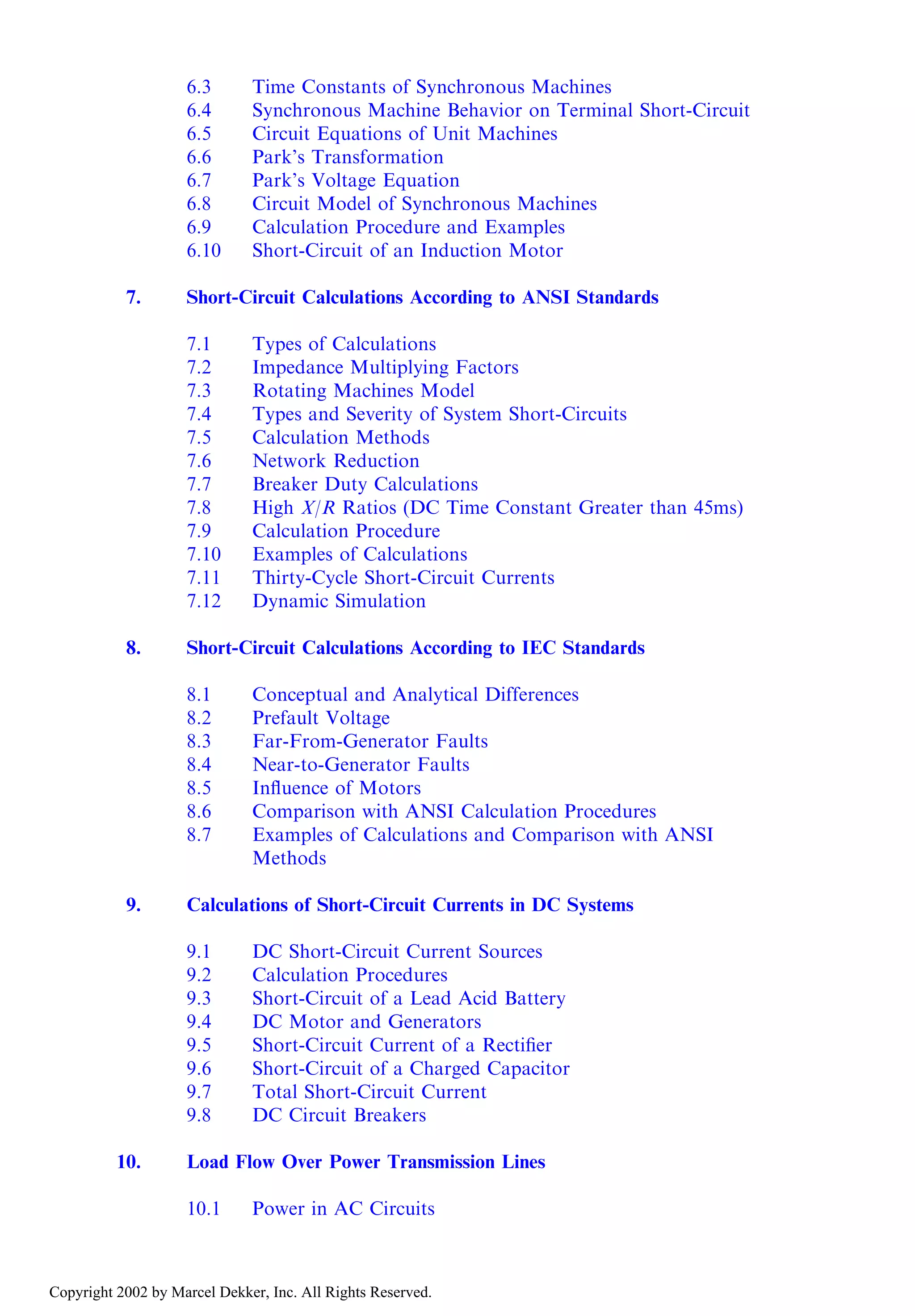 Electrical Engineering - Power System Analysis Short-Circuit Load Flow ...