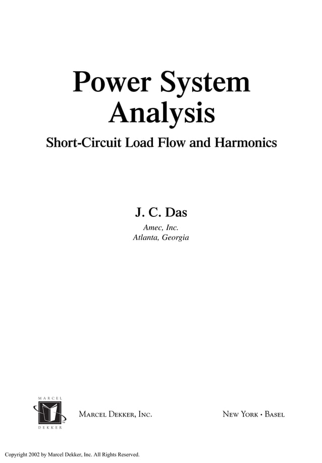 Electrical Engineering - Power System Analysis Short-Circuit Load Flow and Harmonics.pdf