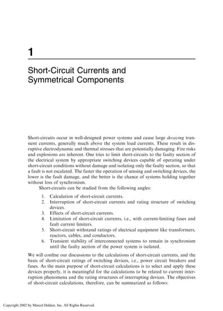 Electrical Engineering - Power System Analysis Short-Circuit Load Flow ...