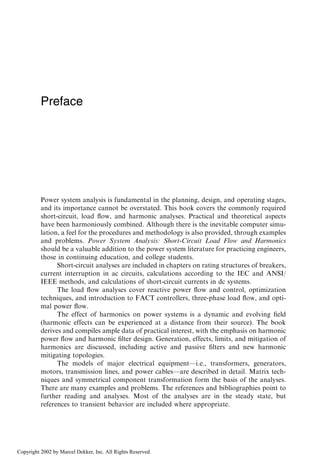 Electrical Engineering - Power System Analysis Short-Circuit Load Flow and Harmonics.pdf