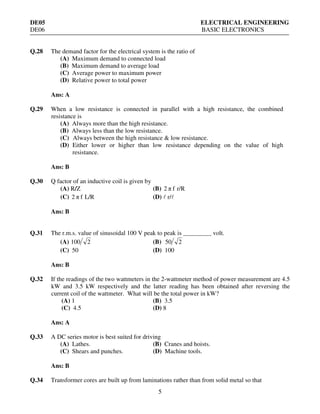 Electrical engineering basic | PDF