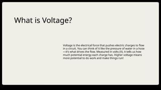 Electrical Engineering Basics for the community | PPTX