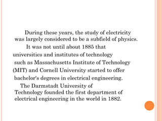 Electrical engineering history | PDF