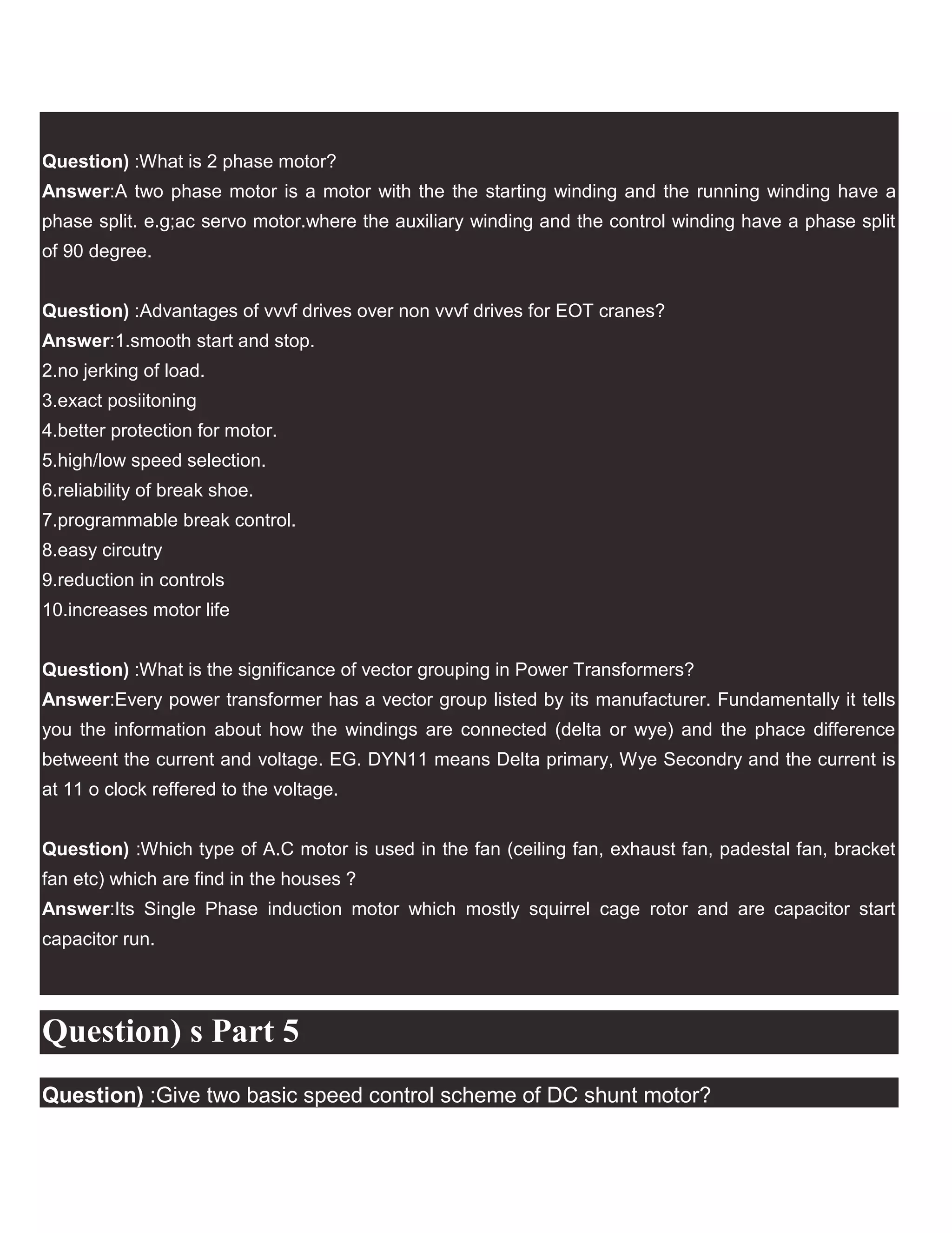 Electrical Engineering Interview Questions | DOCX