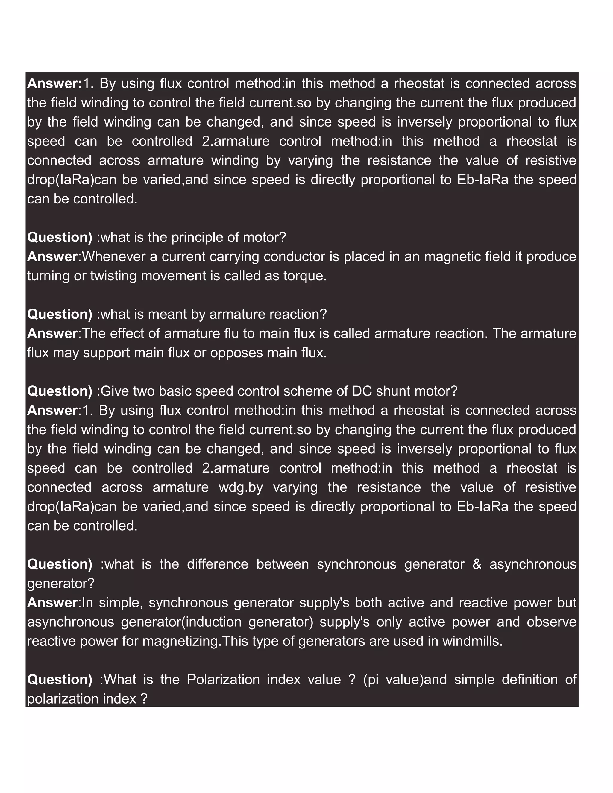 Electrical Engineering Interview Questions | DOCX