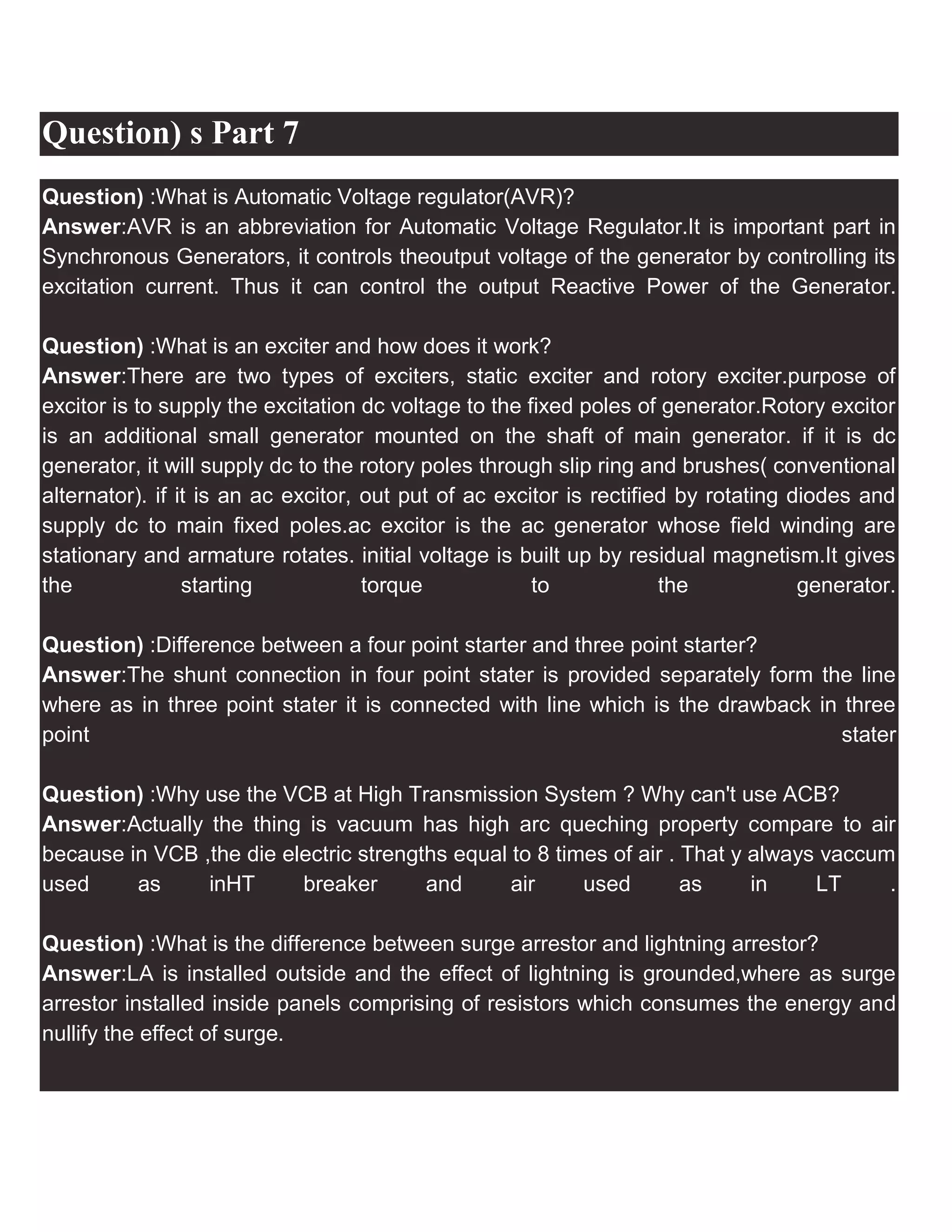 Electrical Engineering Interview Questions | DOCX