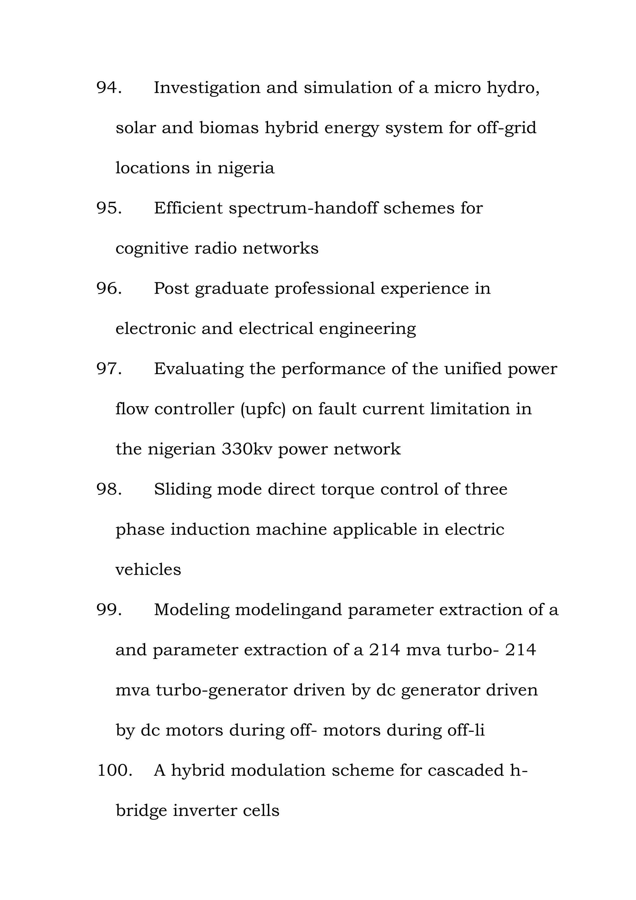 ELECTRICAL ENGINEERING PROJECT TOPICS AND MATERIALS.docx