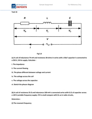 Electrical Engineering Sample Assignment | PDF