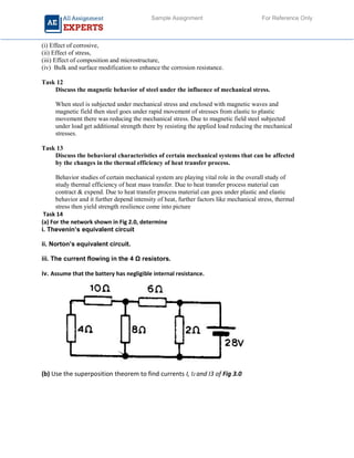 Electrical Engineering Sample Assignment | PDF