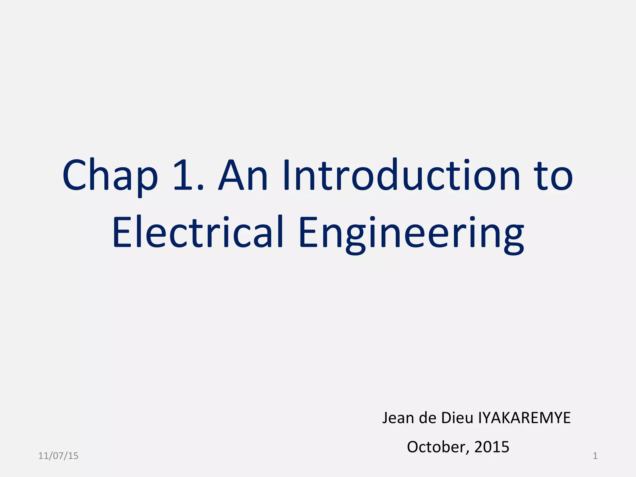 Electrical engineering, students notes | PPT