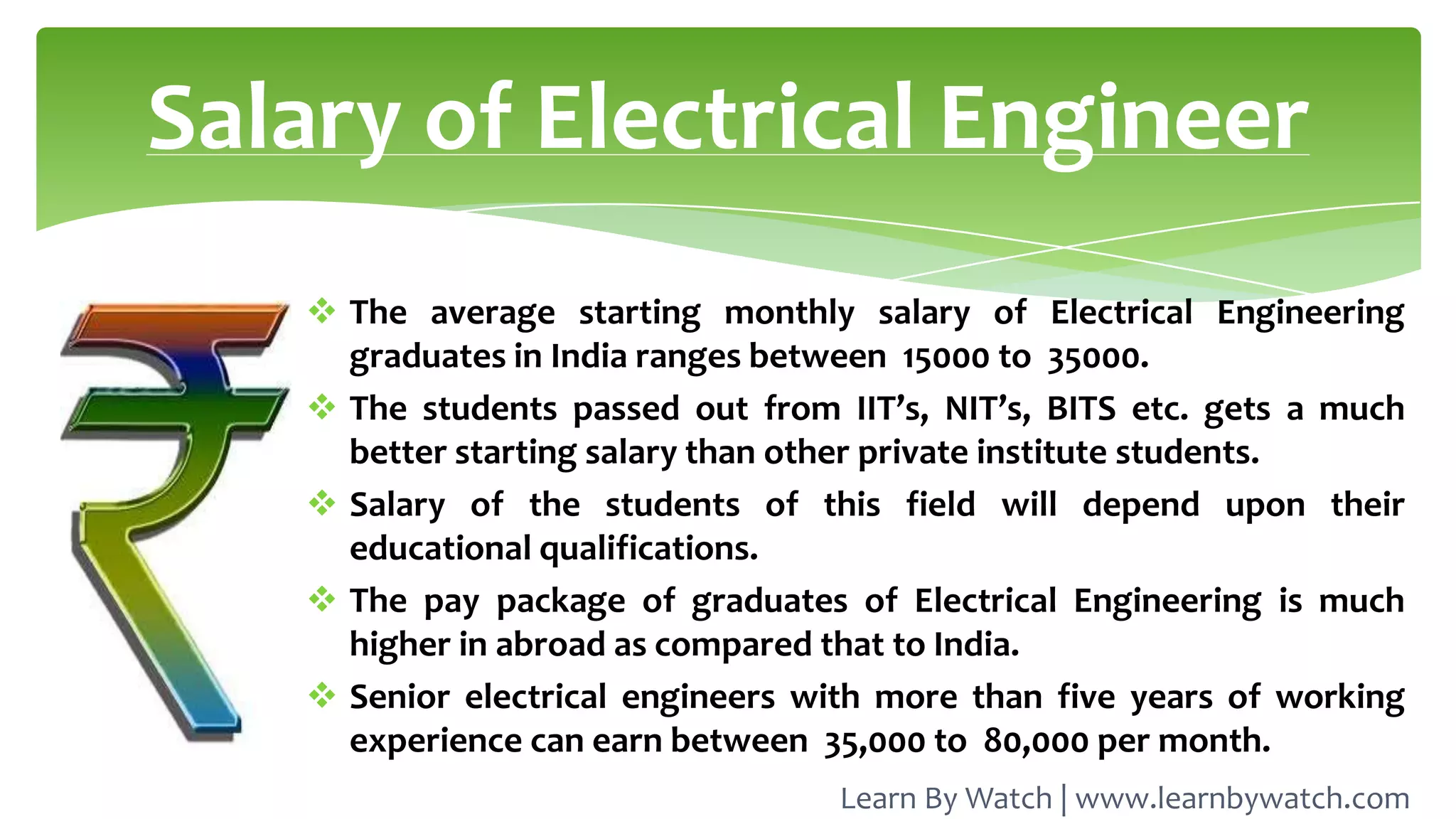 Introduction to Electrical Engineering branch of Engineering | PPTX