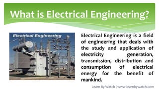 Introduction to Electrical Engineering branch of Engineering | PPTX
