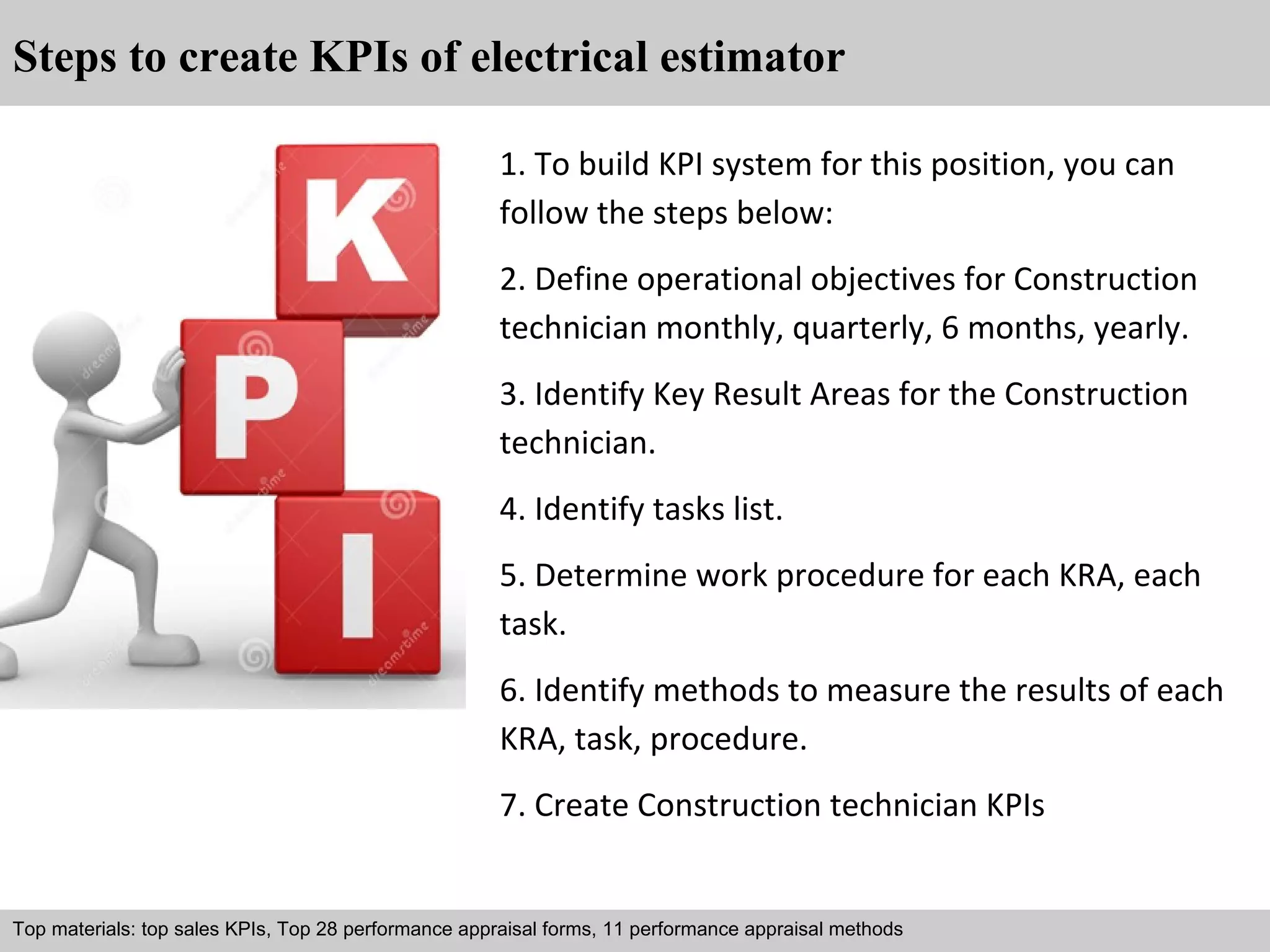 Electrical estimator kpi | PPT