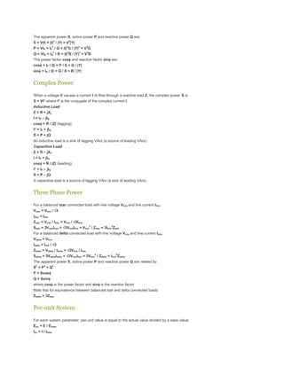 Electrical formulas | DOCX