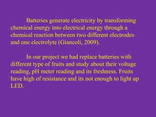 Electrical fruit | PPTX