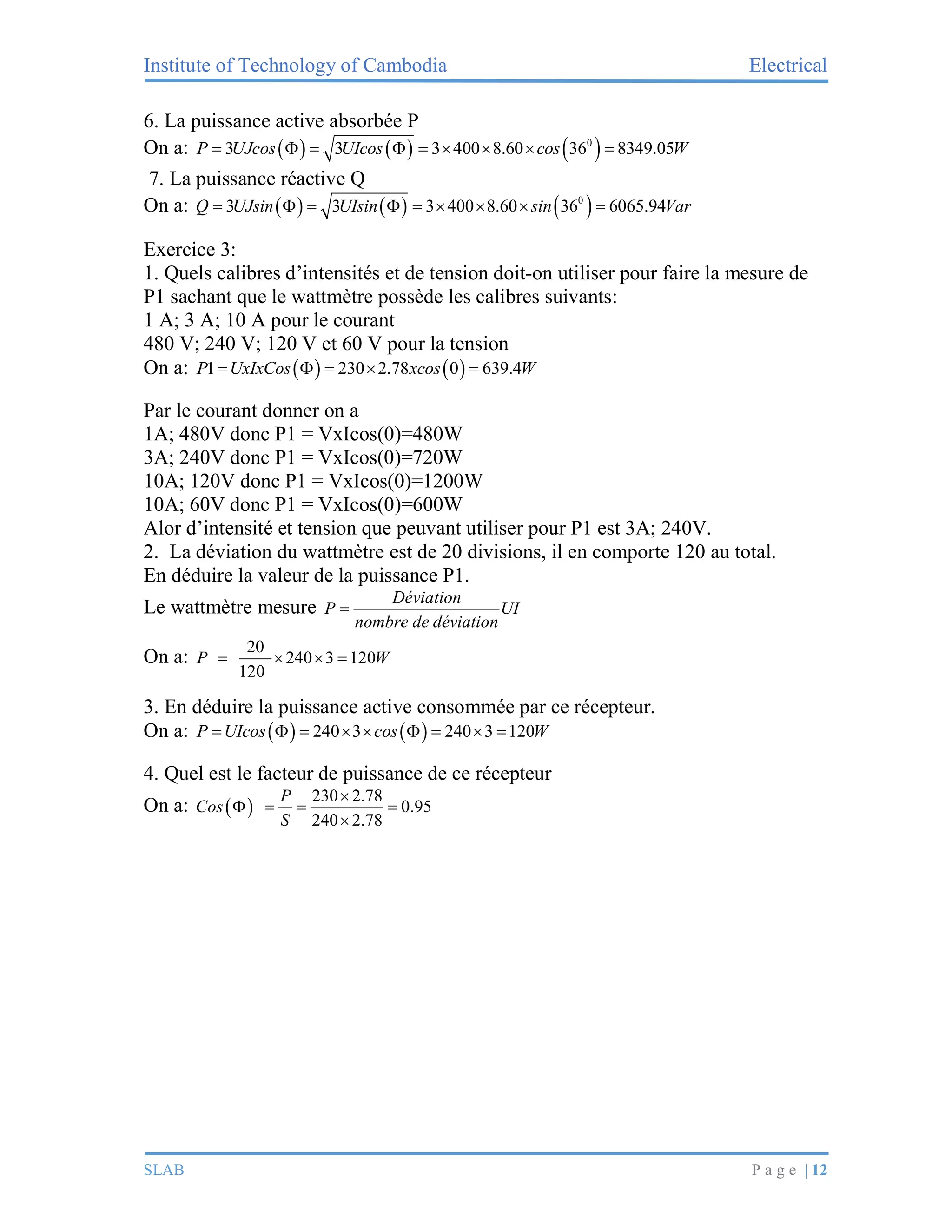 Electrical fundamental assignment | PDF