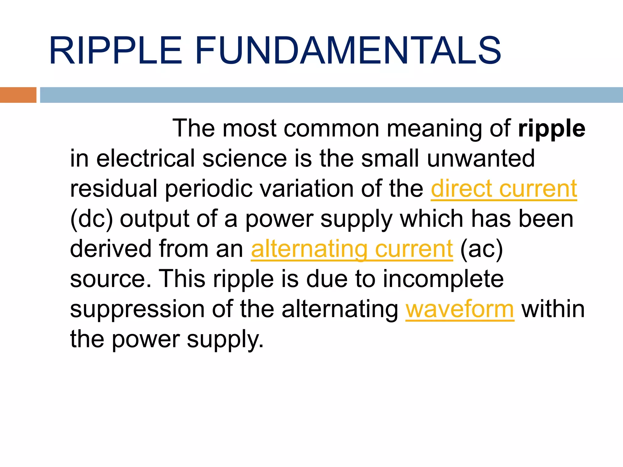 Electrical fundamentals terms | PPTX