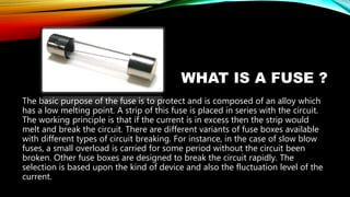 Electrical fuses | PPTX