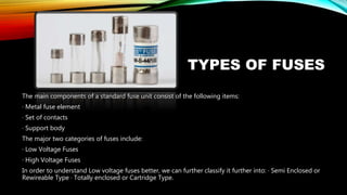 Electrical fuses | PPTX