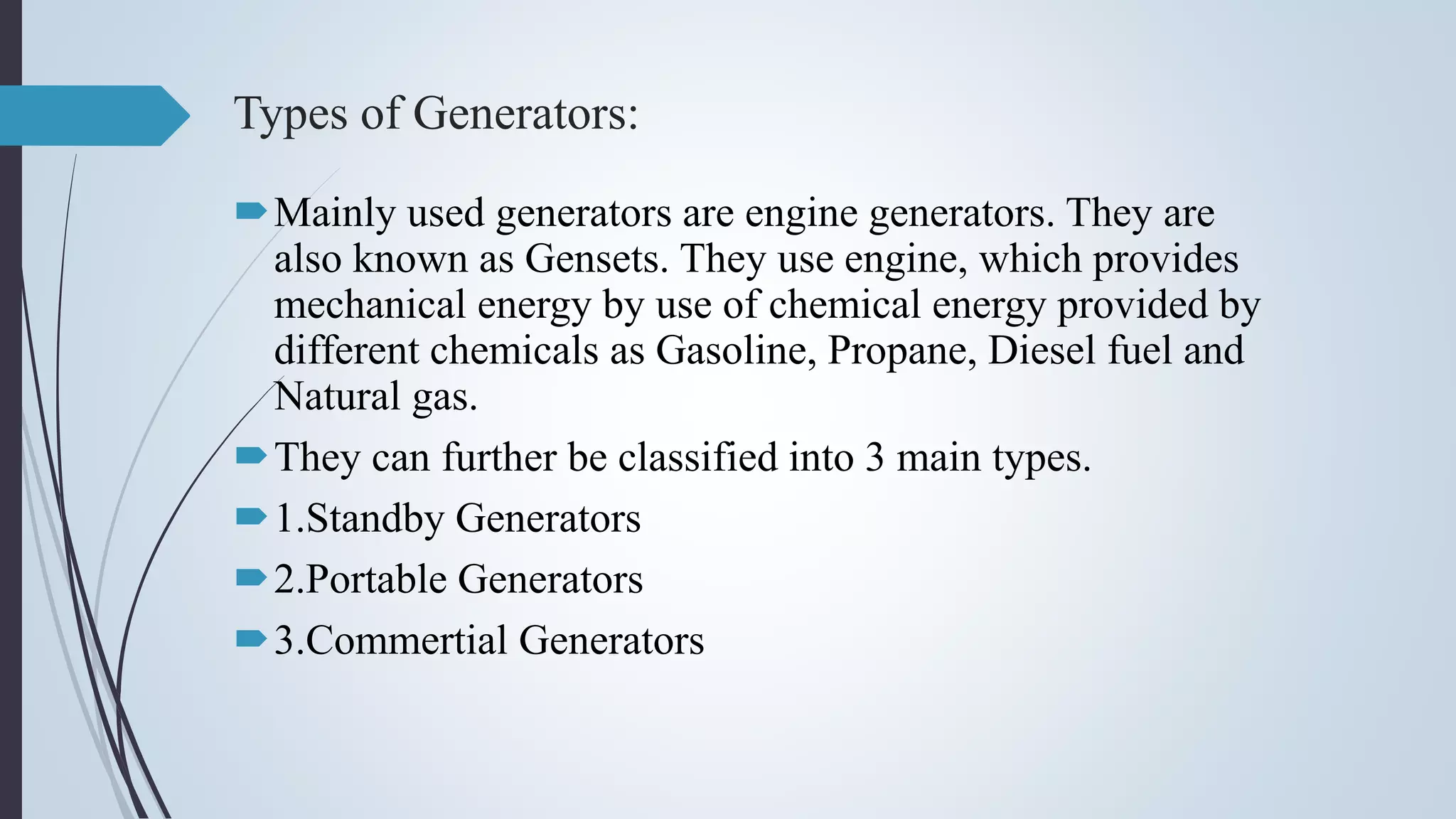 Electrical generator | PPTX