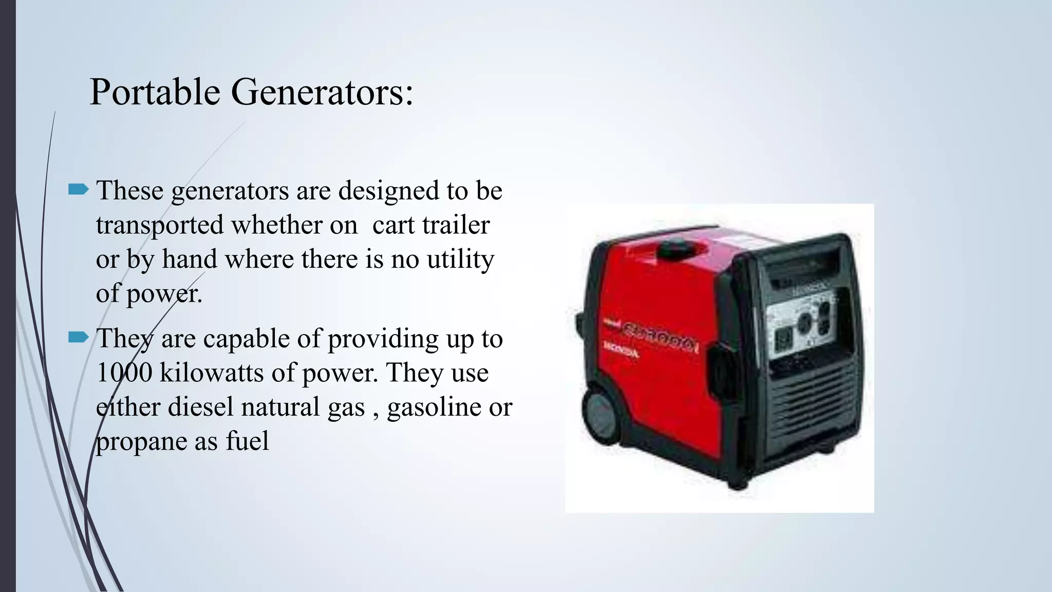 Electrical generator | PPTX