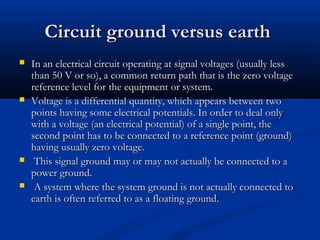 Electrical grounding and earthing systems | PPT