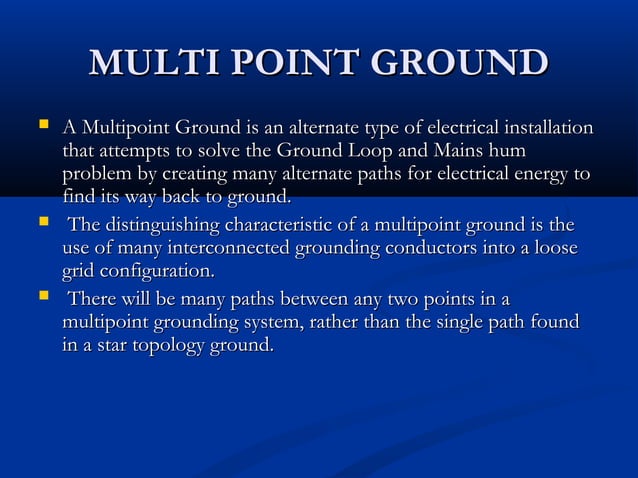 Electrical grounding and earthing systems | PPT | Computer Networking ...