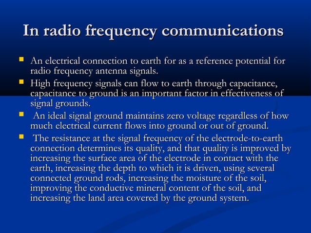 Electrical grounding and earthing systems