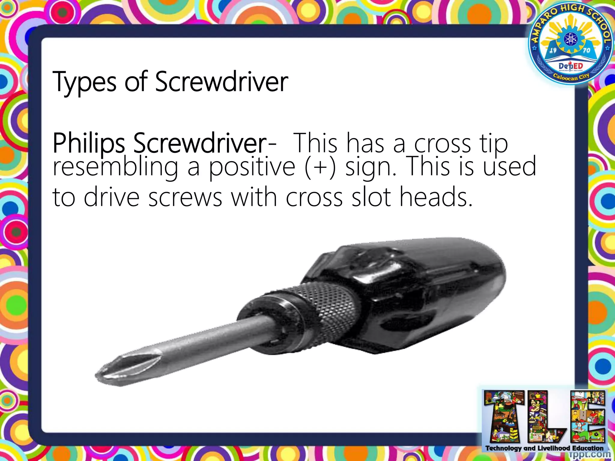 Electrical hand tools and equipment | PPTX