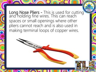 Electrical hand tools and equipment | PPTX
