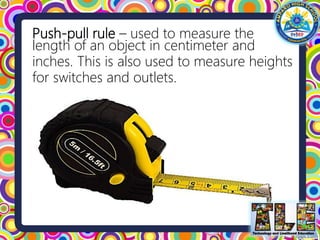 Electrical hand tools and equipment | PPTX