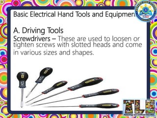 Basic Electrical Tools And Equipment