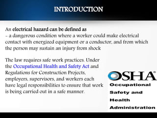 Electrical hazards | PPT